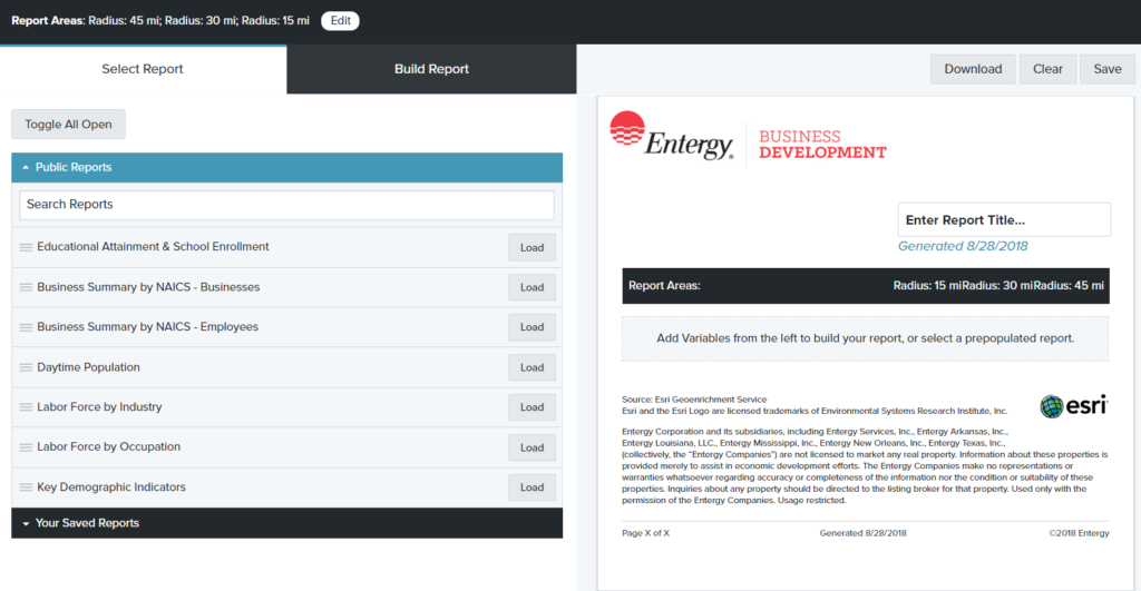 Create a Custom Demographic Report - Buildings and Sites Help
